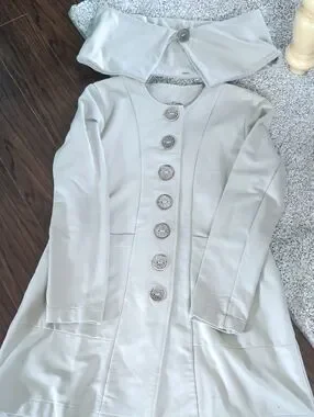neon buddha | Jackets & Coats | Neon Buddha Light Taupe Buttonfront ...